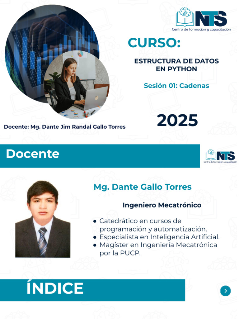 Python Intermedio 1 - Cadenas | PDF | Python (lenguaje de programación) | Tecnologías de la ...