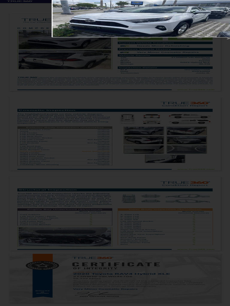 True360 - Live Vehicle Inspection Platform | PDF | Car | Automotive ...