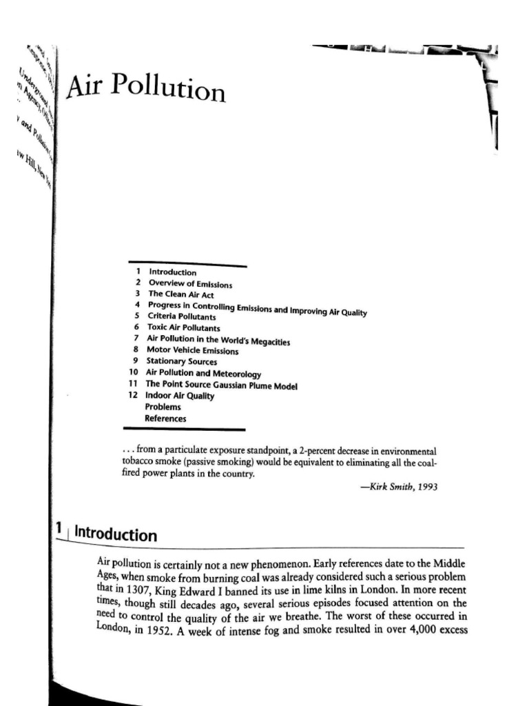 Air Pollution 1 | PDF