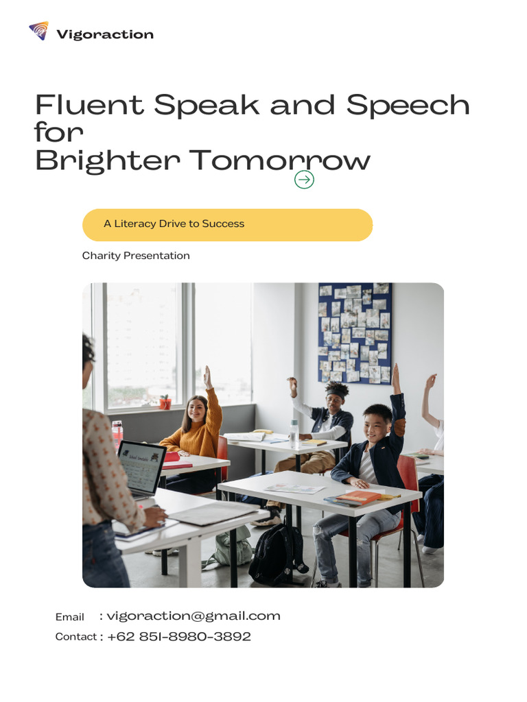 Fluent Speak and Speech For Brighter Tomorrow | PDF