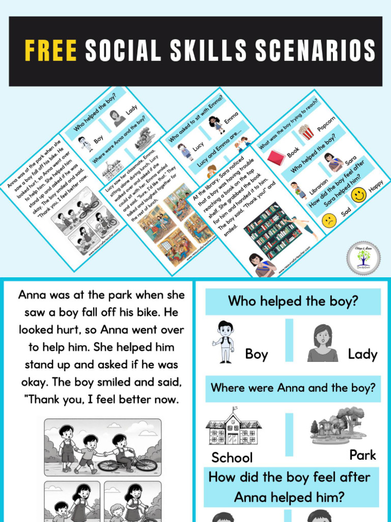 Social Skills Social Scenarios Compressed Rc4f22 | PDF