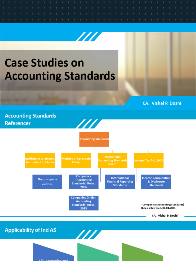 Case Study on Accounting Standards | PDF | Revenue | Income Statement