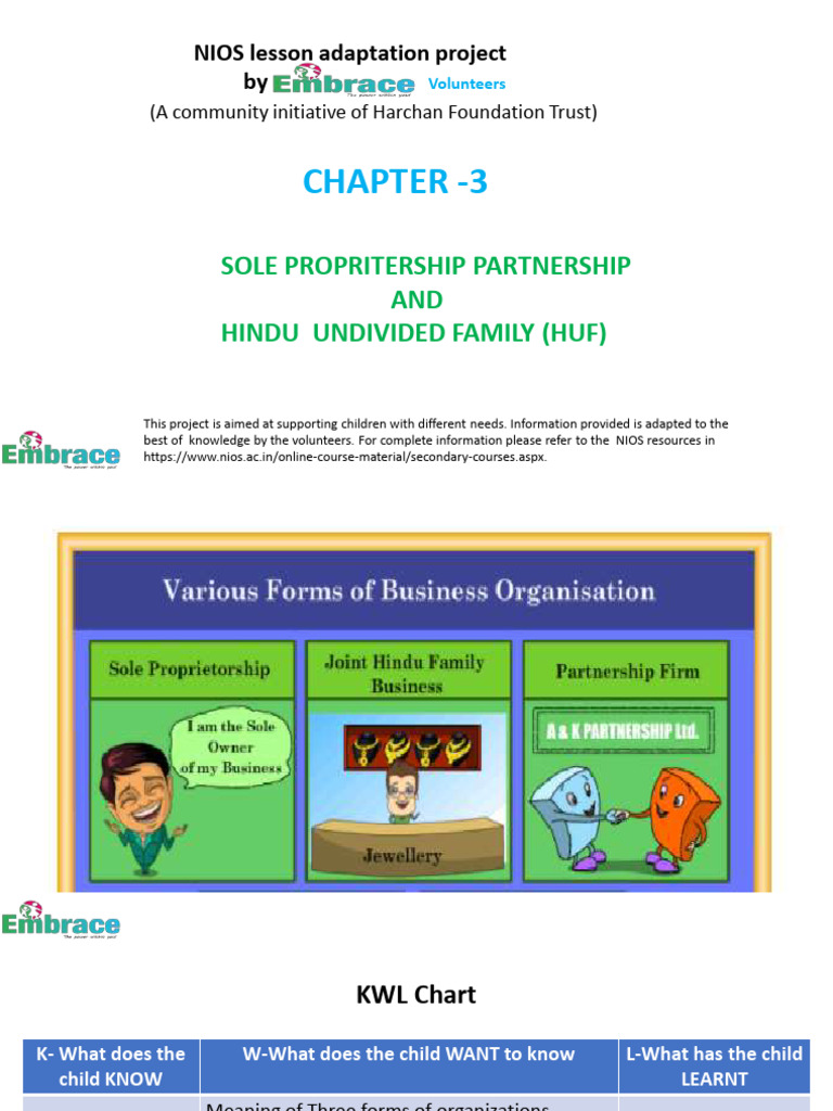 Sole Proprietorship, Partnership, HUF Guide | PDF | Sole Proprietorship ...