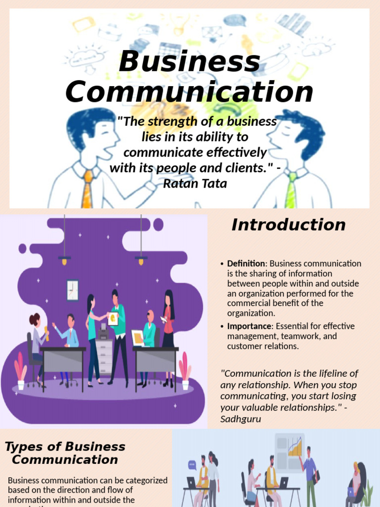 Communication in Business | PDF | Communication | Business