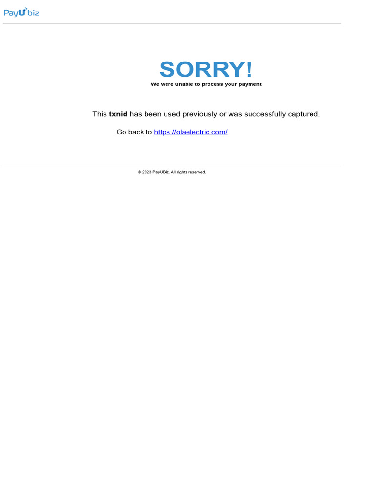 Transaction Error | PDF