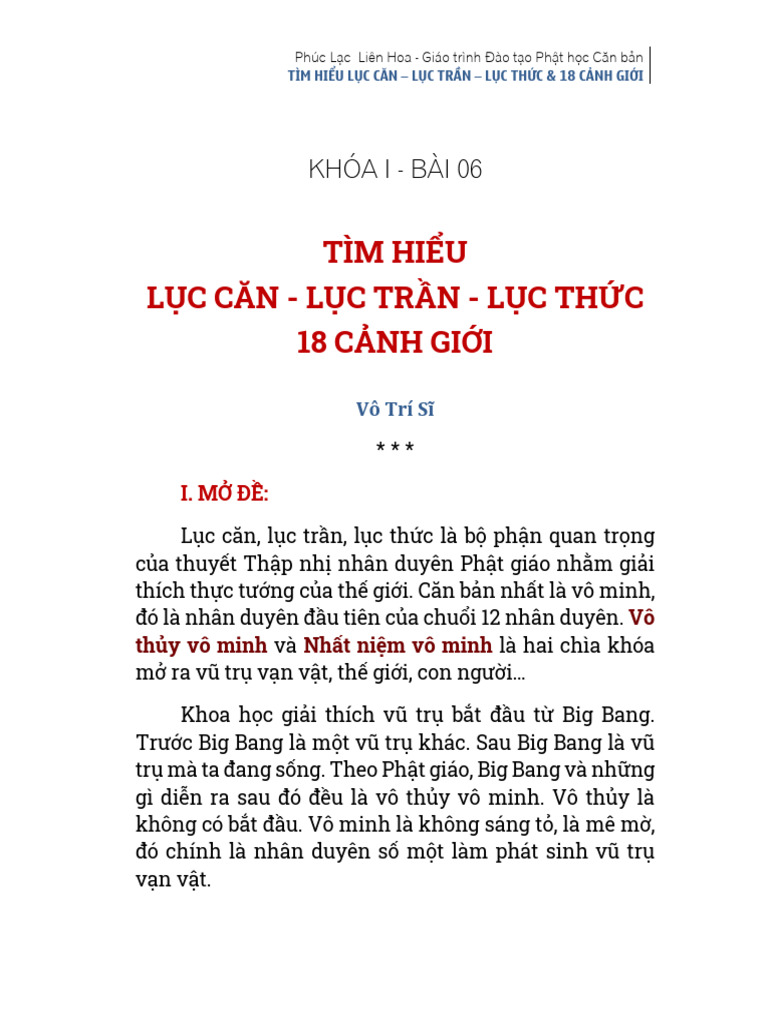 PI - Bai 06 - Tìm Hieu Luc Can - Luc Tran - Luc Thuc | PDF