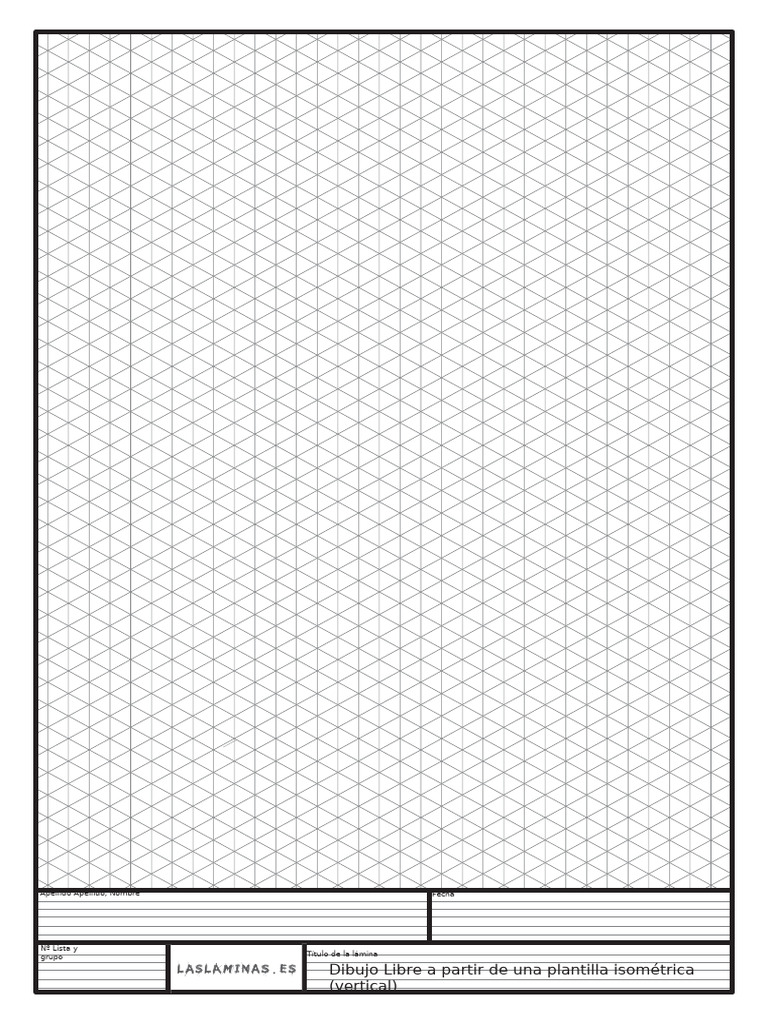 Dibujo Libre con Plantilla Isométrica | PDF