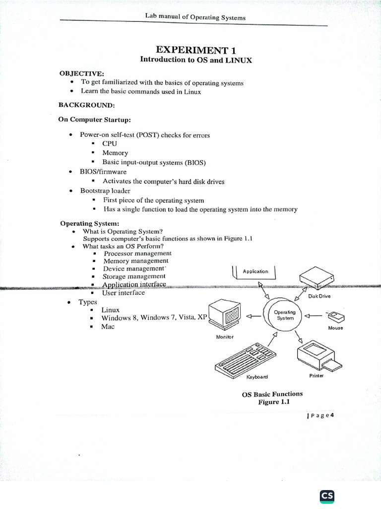 Intro To Os & Linux | PDF