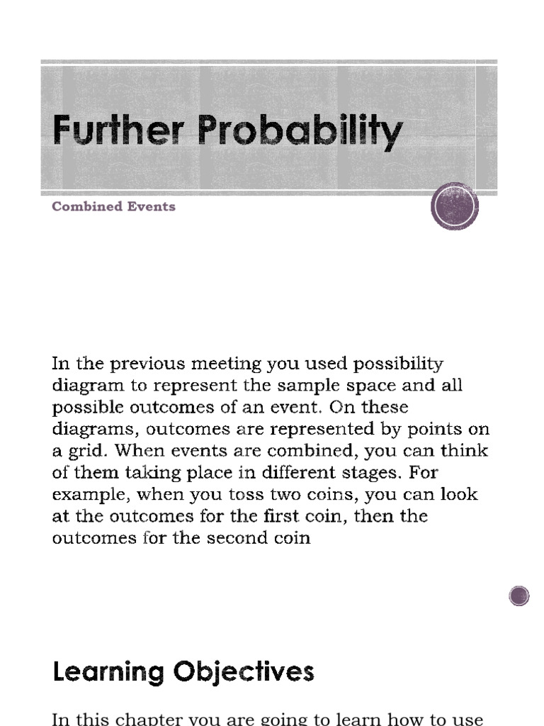 Tree Diagram for Combined Events | PDF