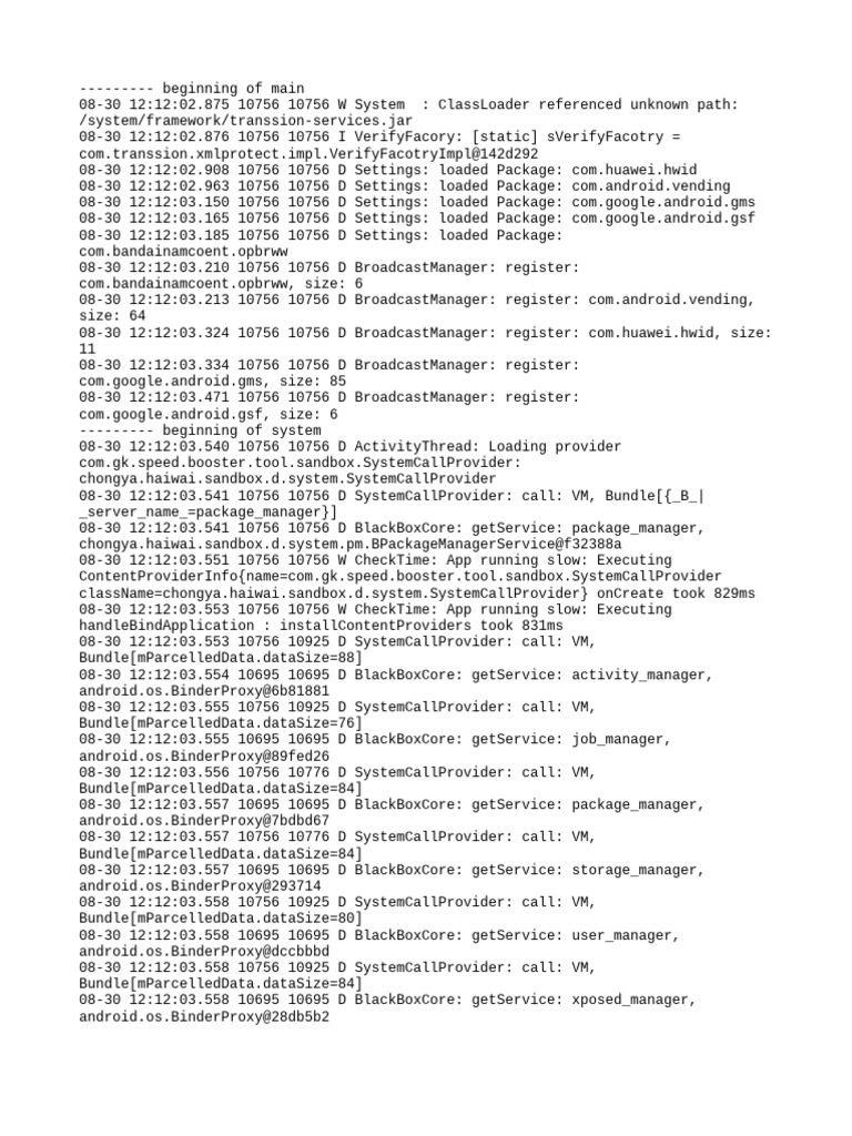 Com - Gk.speed - Booster.tool Logcat | PDF | Text File | Java (Programming Language)