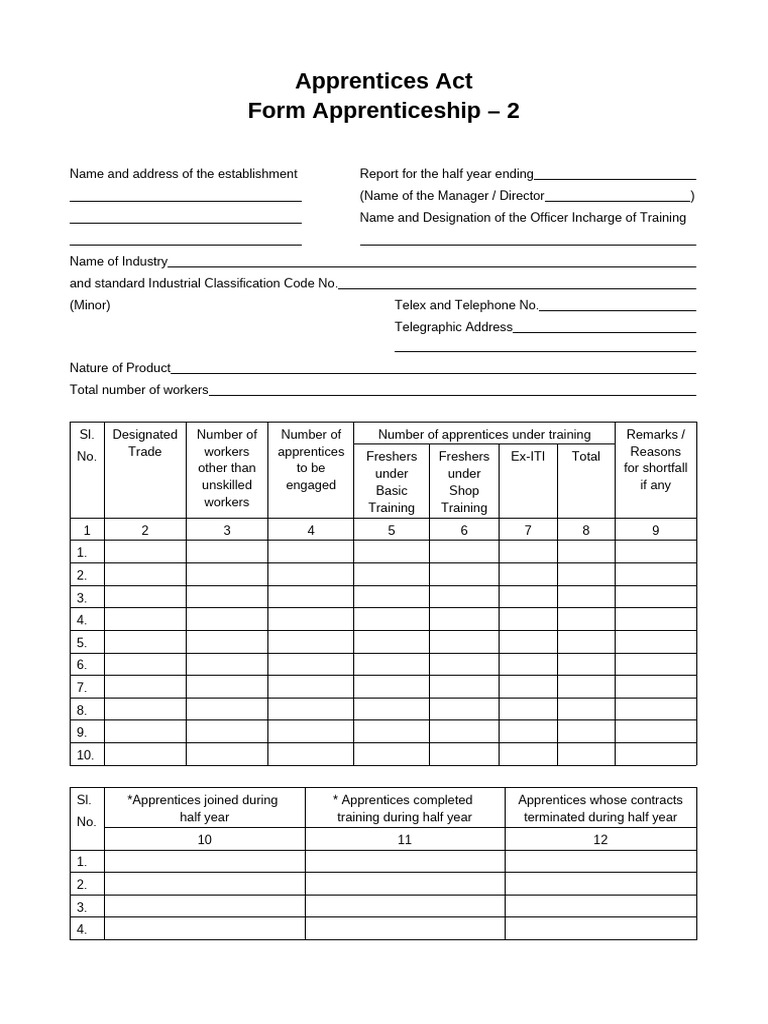 Apprenticeship Half-Year Report Template | PDF | Apprenticeship | Chess ...