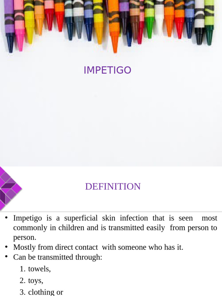 Impetigoppt 200404080231 | PDF | Skin | Microbiology