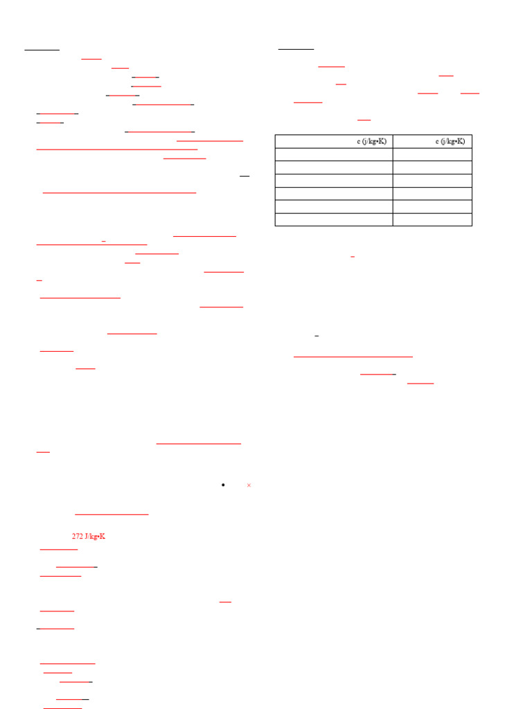 Heat and Energy Study Guide Answer Key | PDF | Heat | Temperature