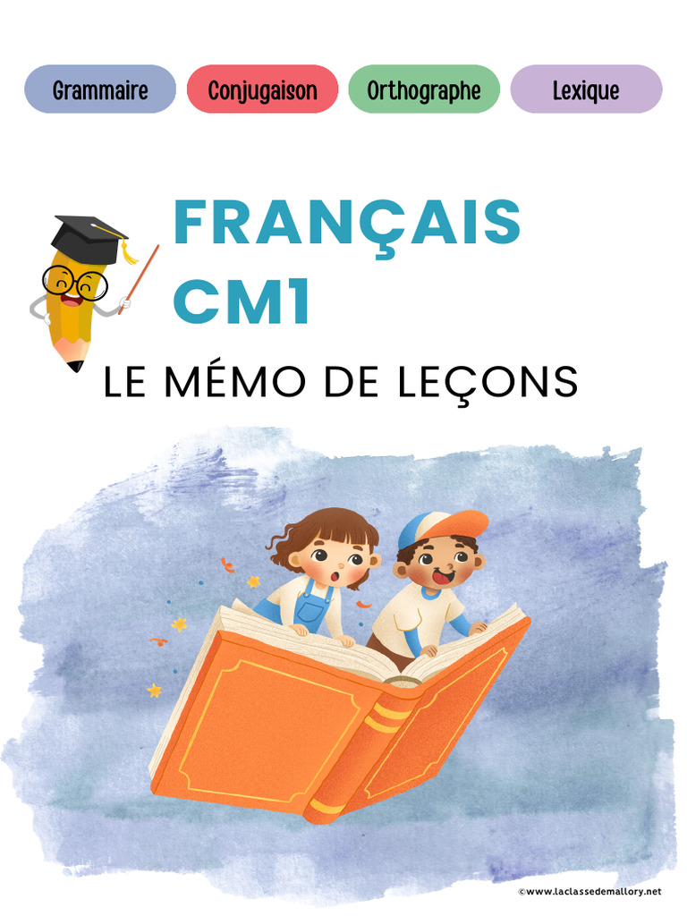 Le Mémo de Leçons Français CM1 | PDF | Phrase | Complément d'objet