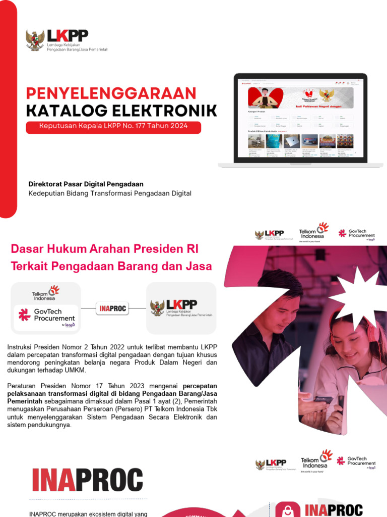 Katalog Elektronik & E-Purchasing (Kepka LKPP No. 177 Tahun 2024) | PDF