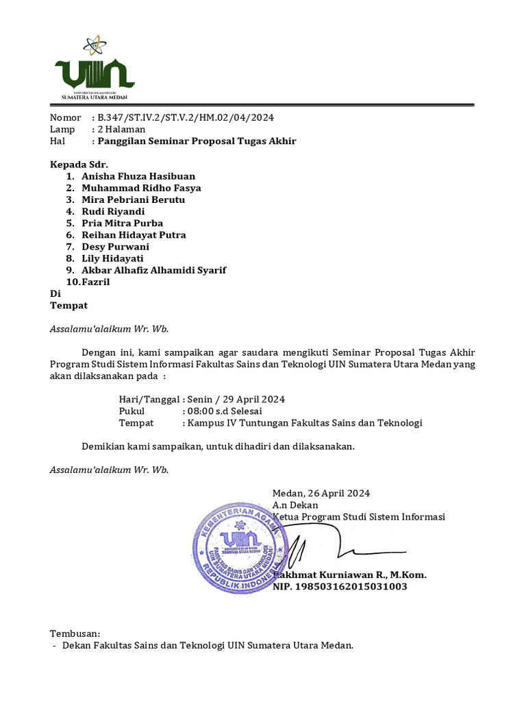 Undangan Sempro | PDF