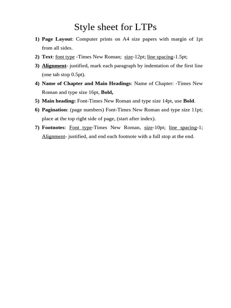 NEW LTP Stylesheet | PDF