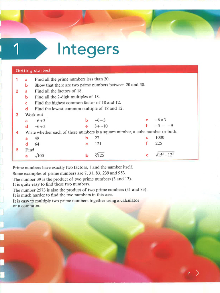 Math Textbook Y8 C1 | PDF