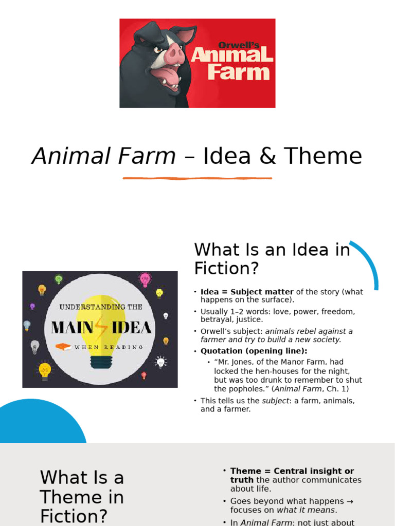Themes of Power in Animal Farm | PDF