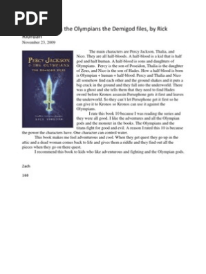 Demigod Files Characters