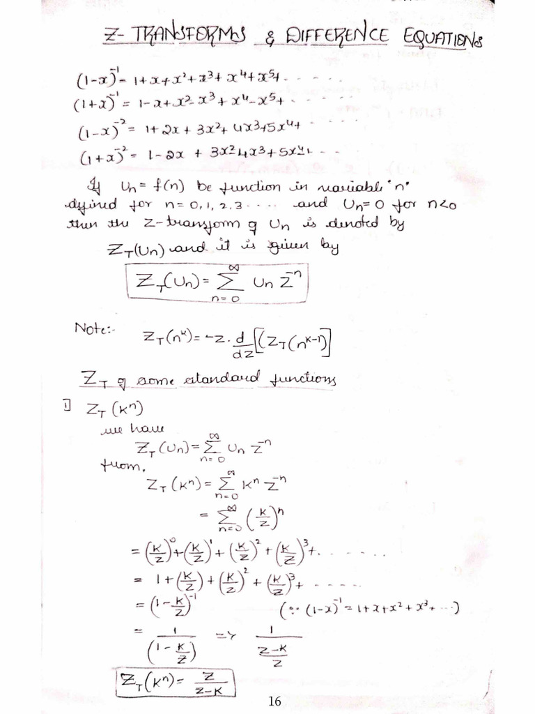 Module 3 - Z-Transforms | PDF