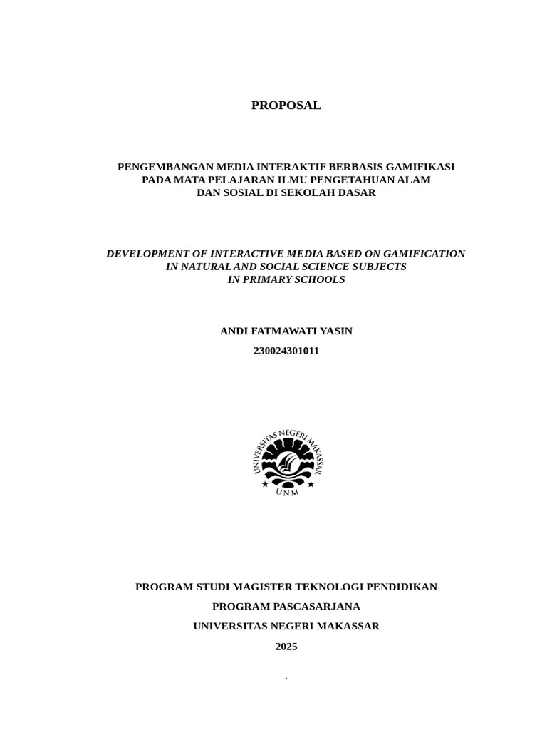 Revisi Seminar Proposal | PDF