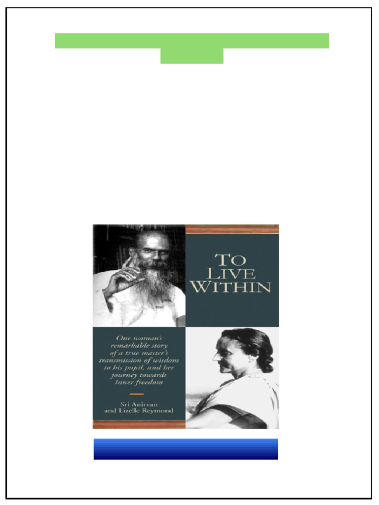 To Live Within 2nd Edition Sri Anirvan Full Access | PDF | Experience | Self