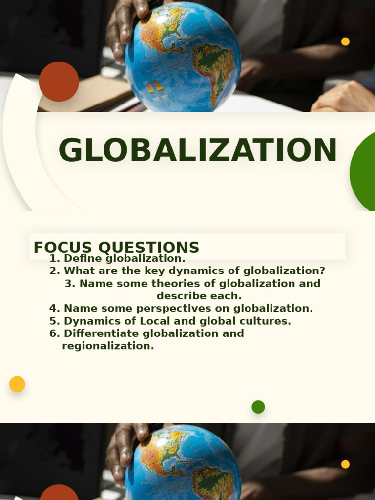 Key Dynamics of Globalization Explained | PDF | Globalization | World ...