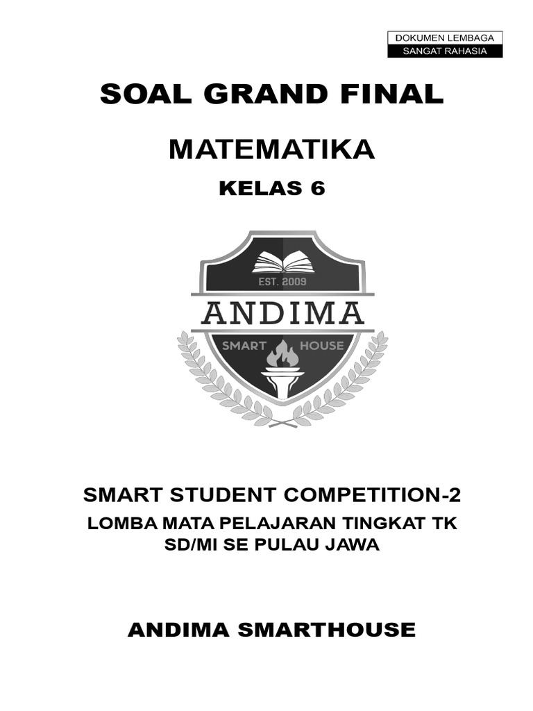 Soal Final Matematika Kelas 6 SSC-2 | PDF