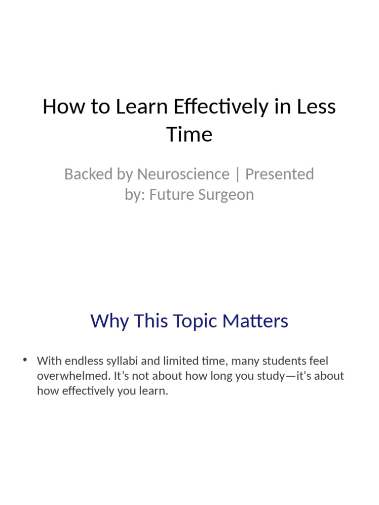 Effective Learning Strategies Explained | PDF | Memory | Recall (Memory)