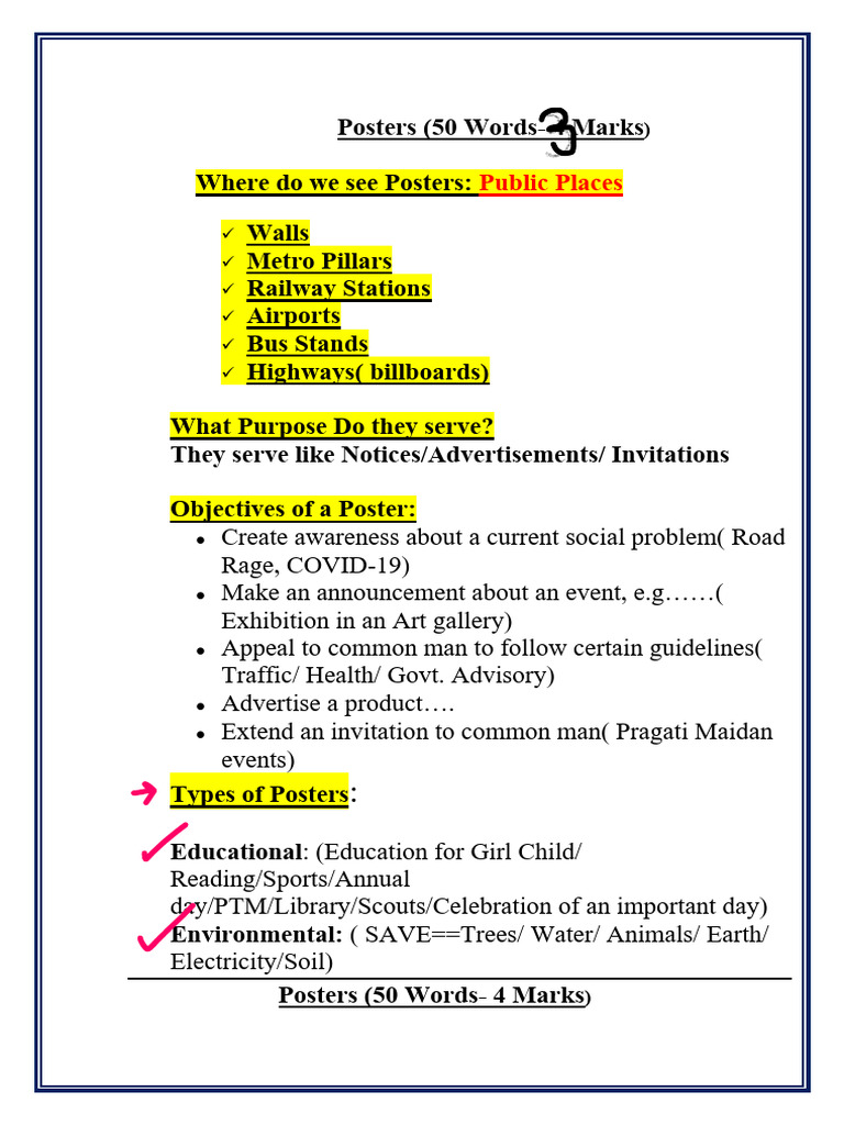 Purpose and Types of Posters | PDF