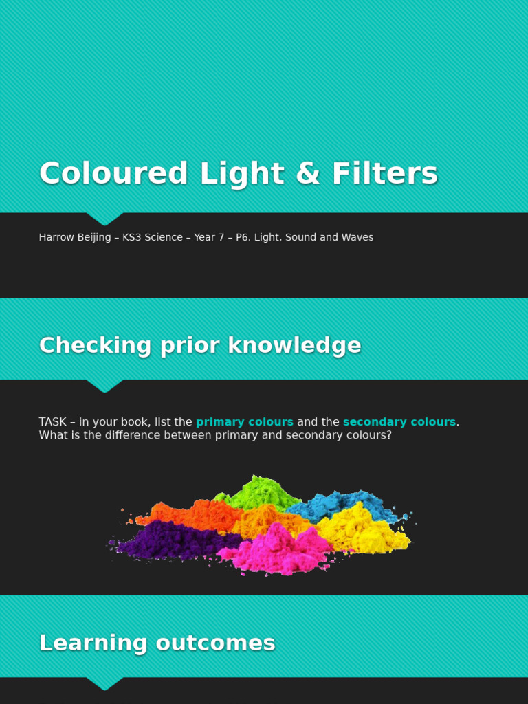 Understanding Coloured Light & Filters | PDF | Color | Light