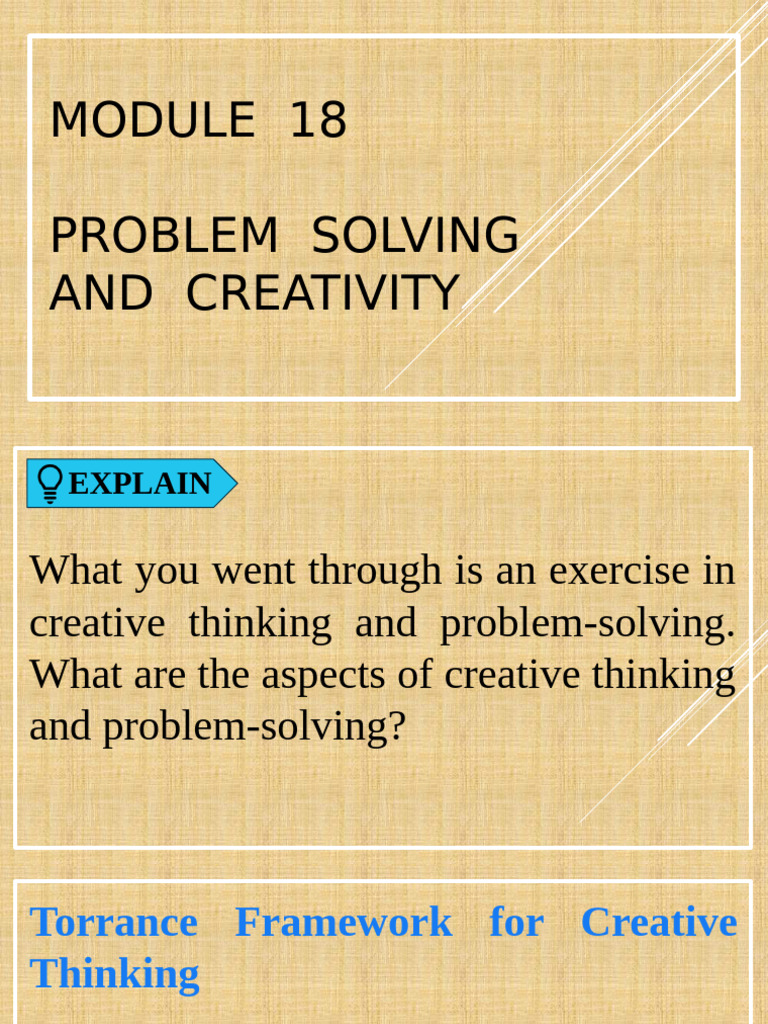 Creative Problem Solving Framework | PDF | Creativity | Brainstorming