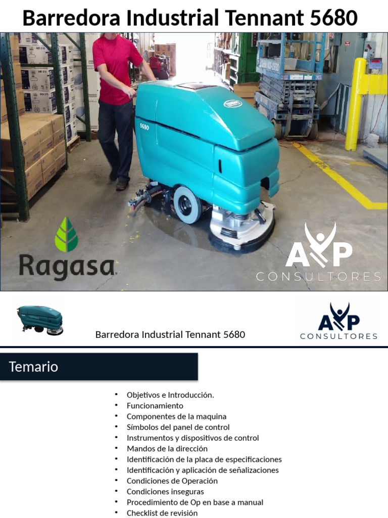Manual de Operación Tennant 5680 | PDF | Agua