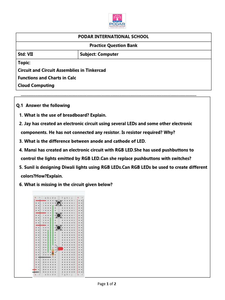 Puter Grade 7 Question Bank | PDF