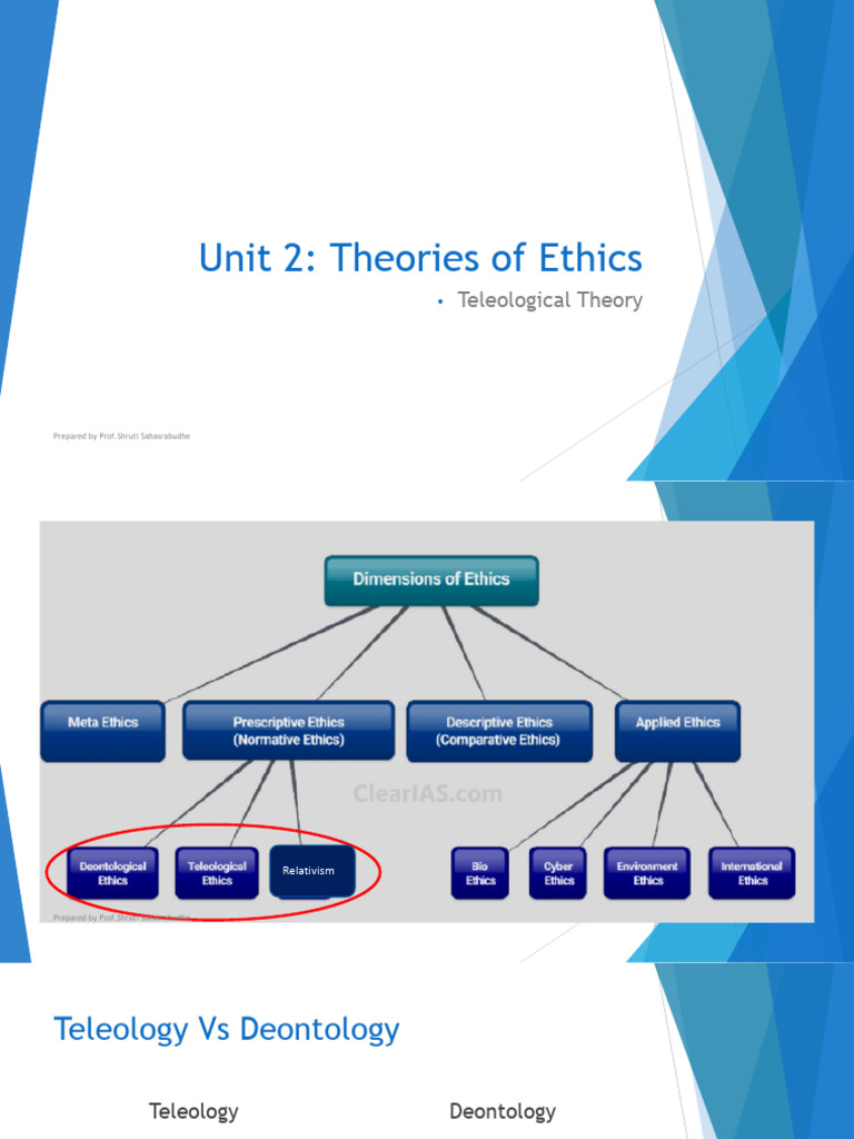 Ethics Theories: Teleology, Deontology, Relativism | PDF | Morality ...