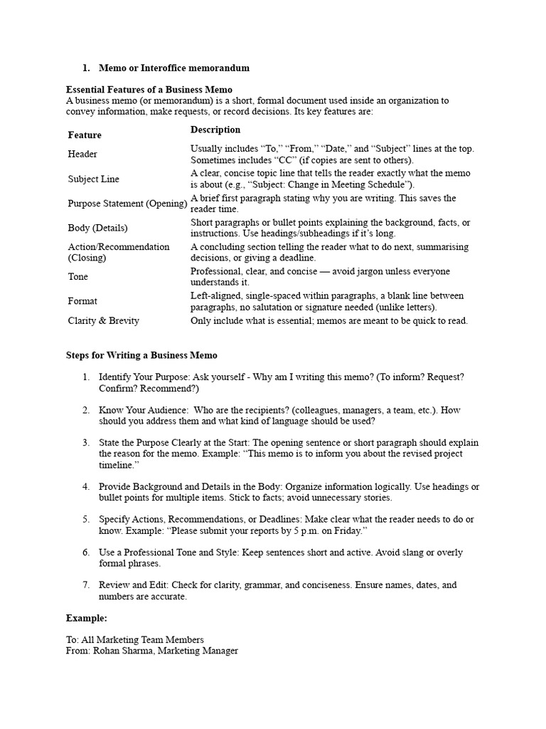 Essential Guide to Writing Business Memos | PDF | Memorandum | Human ...