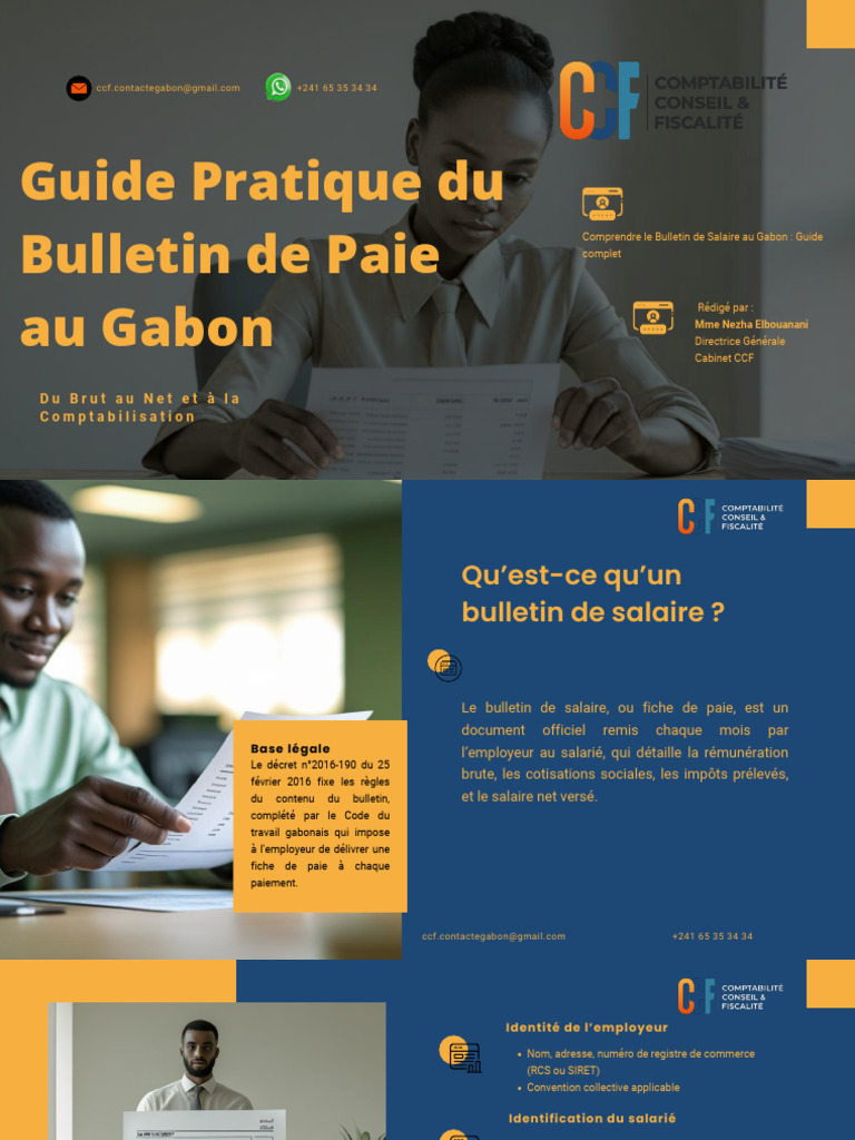Guide du Bulletin de Paie au Gabon | PDF | Bulletin de salaire (droit ...