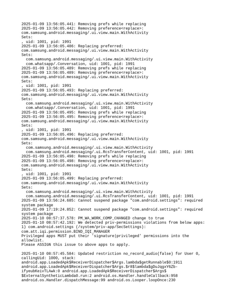 Samsung Messaging Preference Changes | PDF | Android (Operating System) | Mobile Linux