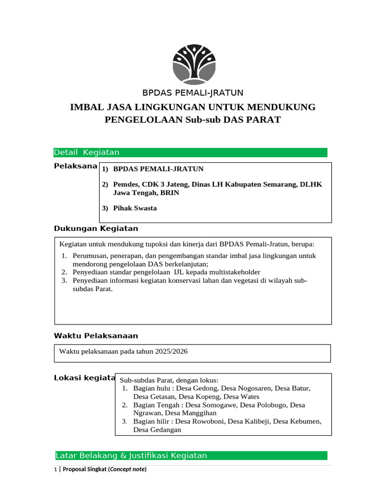 Bpdas Pemali Jratun Ijl - 29072025 | PDF