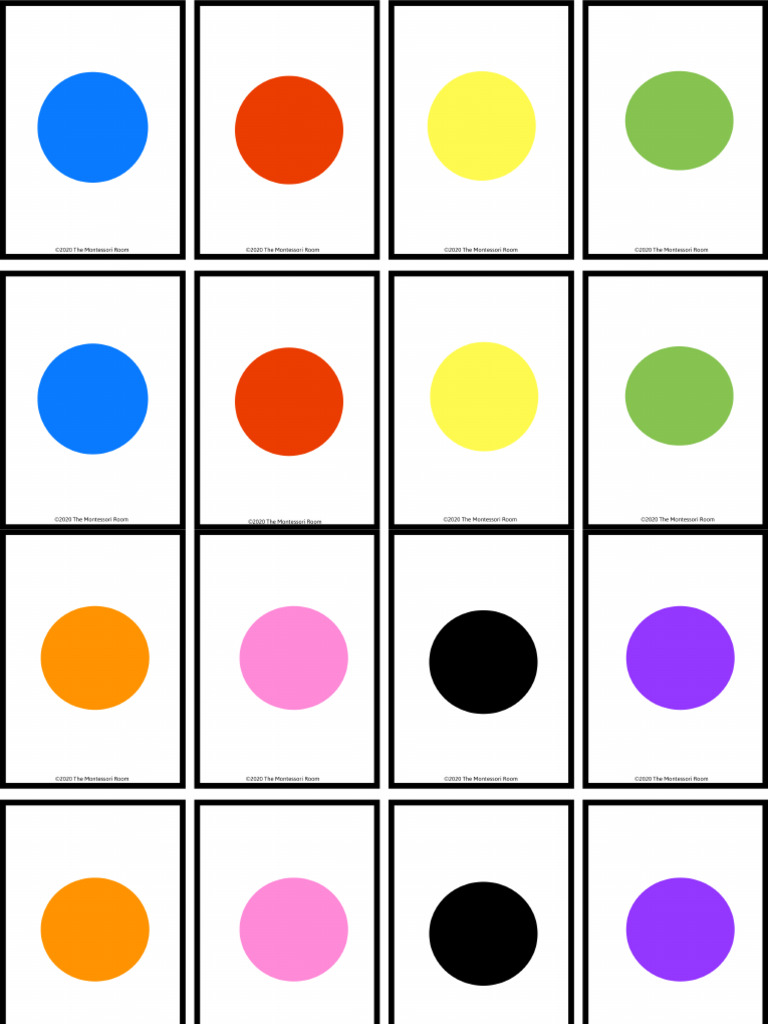 Nomenclature Cards Colours | PDF