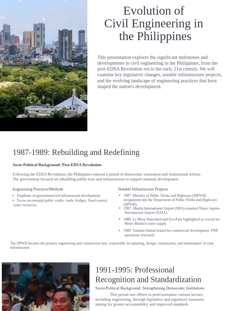 Civil Engineering Evolution in the Philippines | PDF