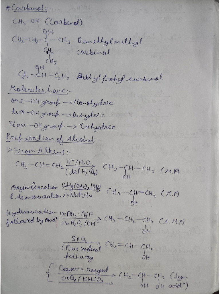 Preparation of Alcohols (KARL) | PDF