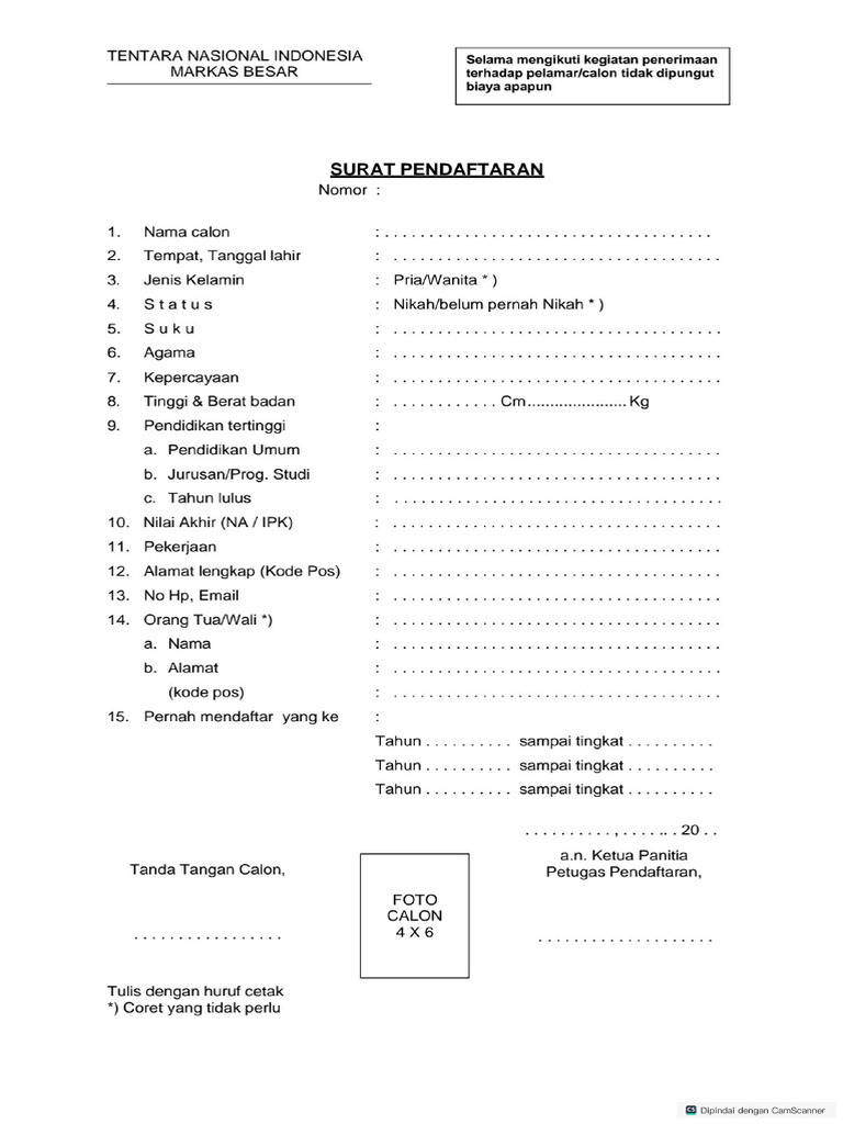 Blangko Papk 2024 | PDF