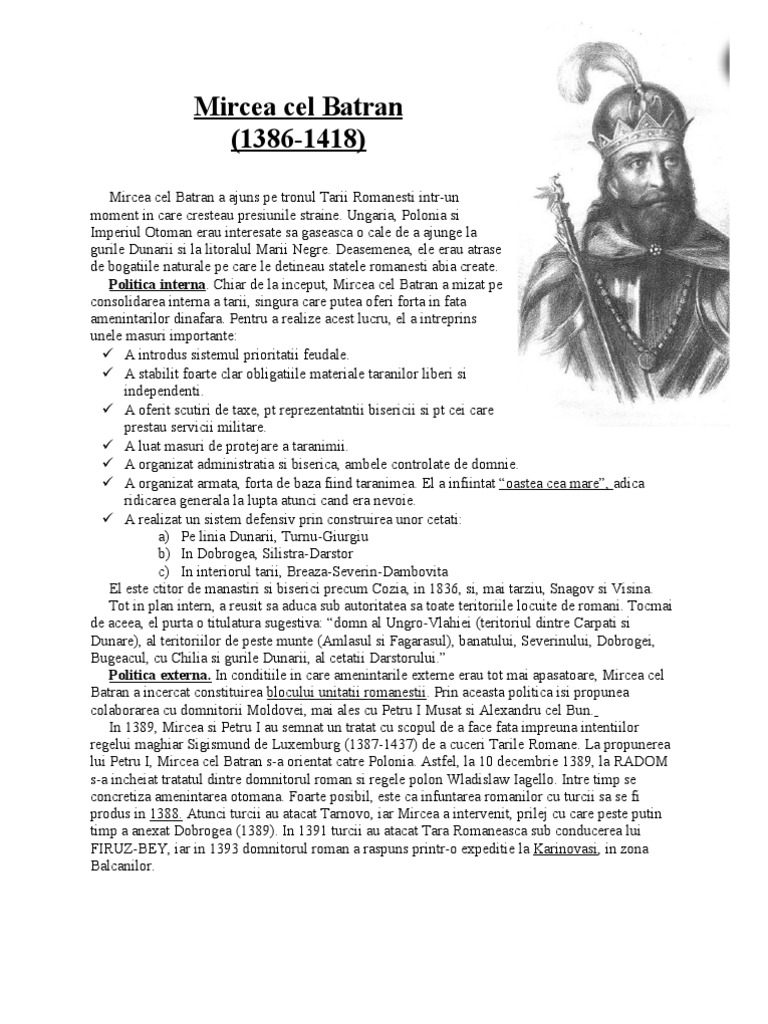 Mircea Cel Batran | PDF