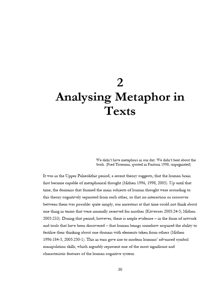 Understanding Metaphor in Language | PDF | Metaphor | Conceptual Model