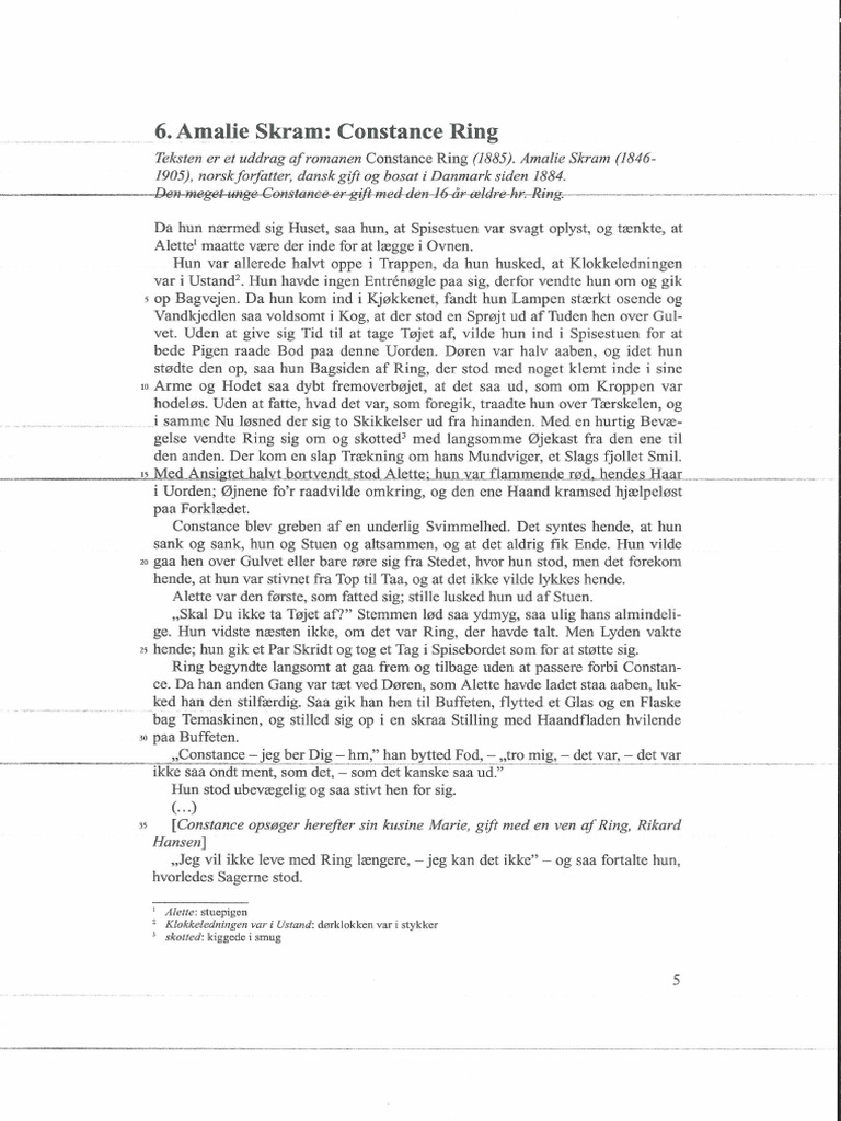 Amalie Skram - Constance Ring | PDF