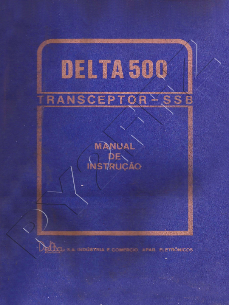 Delta 500 Manual | PDF