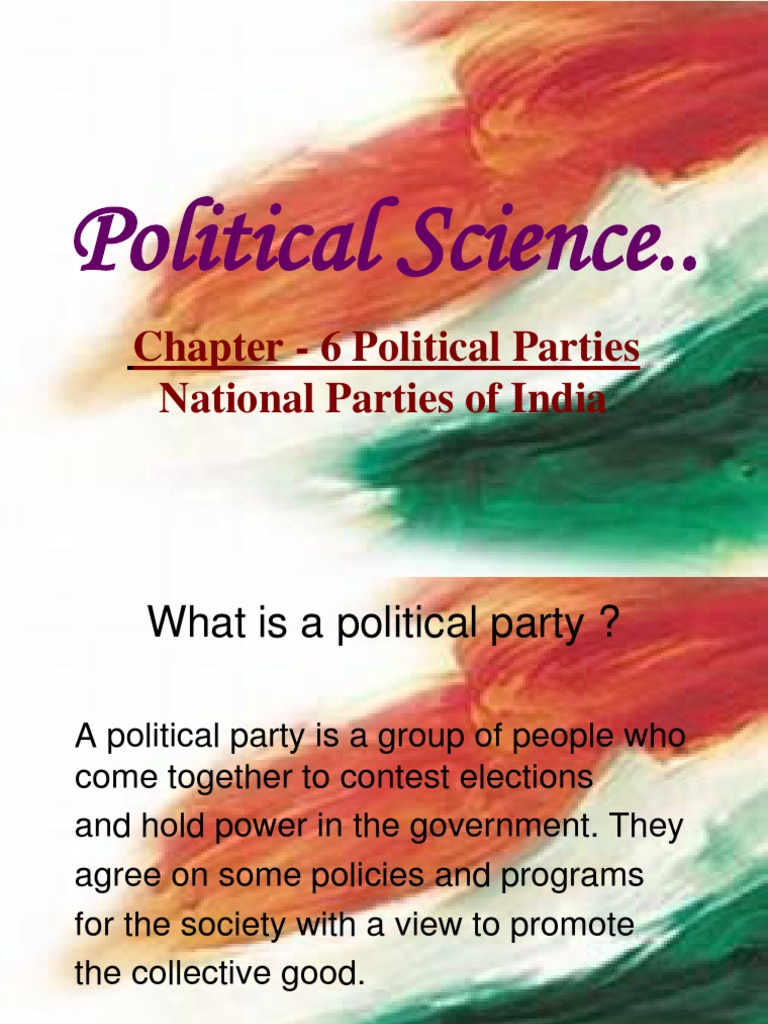 Political Science..: Chapter - 6 Political Parties National Parties of ...