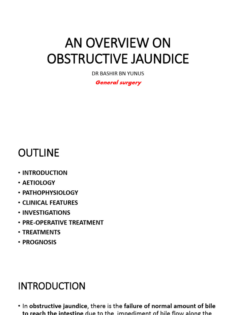 Obstructive Jaundice: Causes & Treatments | PDF | Liver | Cirrhosis